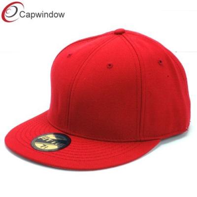 Cina Cappelli di baseball misura rosso, sei cappucci puri della visiera dell'autoadesivo della lana del pannello in vendita