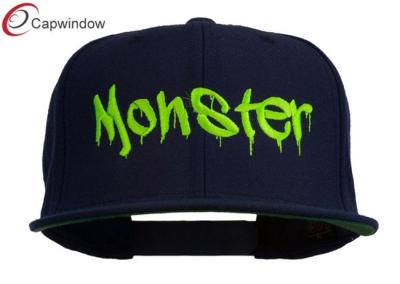 Cina Cappuccio di Snapback ricamato mostro di Halloween della marina con chiusura di plastica regolabile in vendita