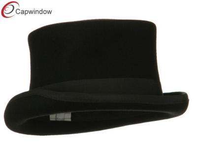 China Sombrero del cubo de la pesca de la banda de la cinta, sombrero de copa clásico negro en venta