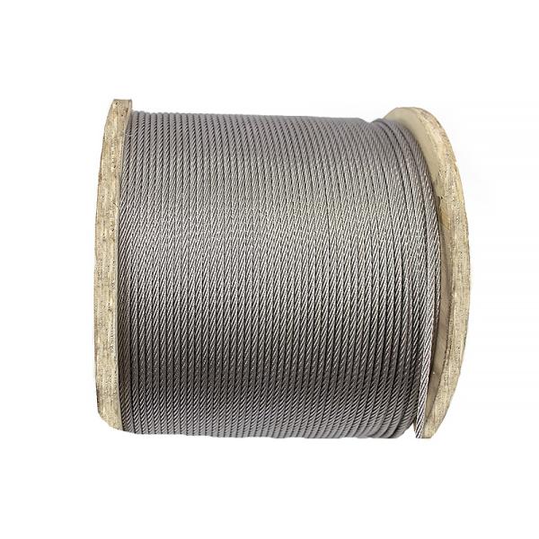 Quality 1x19 Stainless Steel Wire Rope , 316 Stainless Steel Cable 0.45mm-3.0mm DIN EN12385-4 for sale