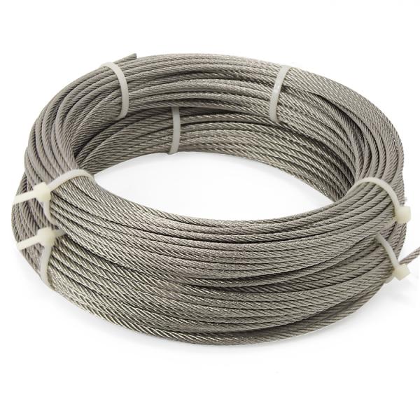 Quality 316 Stainless Steel Stranded Cable 1x7 Inox SS304 Wire Rope Sling 0.8 1.0 1.2mm for sale