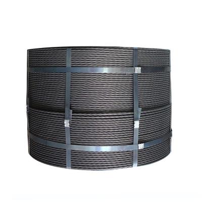 China 15.2mm Prestressed Steel Strand Bridge Concrete Strand 17.8mm Mine Prestressed Anchor Cable Strand for sale