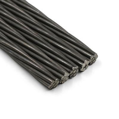 China Low Relaxation PC Strand 9.53mm 15.2mm 12.7mm ASTM A416 Galvanized PC Strand 1*7 for sale