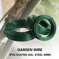 Quality Garden Plant Training Wire Soft Garden Metal Wire Green Plastic Coated Garden for sale