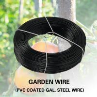 Quality 1mm 2mm 15m Plant Twist Tie Garden Wire Green Coated String Diy For Garden for sale