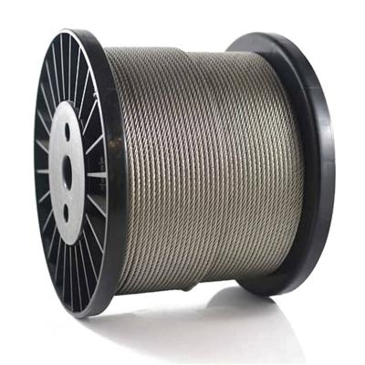 China 6x7+FC Flexible Steel Wire Rope 3mm 4mm 5mm Galvanized Steel Strand 6*7+Pp Wire Rope Sling for sale