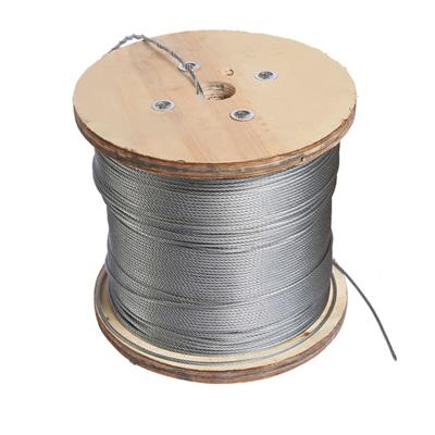 China 6x12+7FC Galvanized Coated Wire Rope 3mm-12mm For Tying Towing Light Load Agriculture for sale