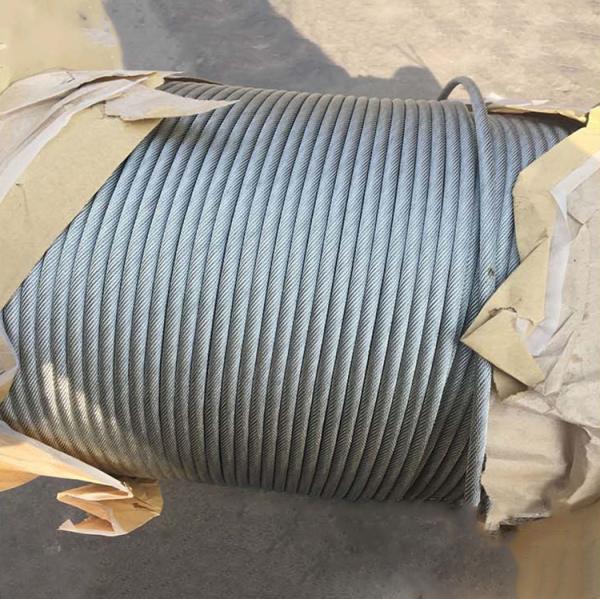 Quality 19x7 Galvanized Steel Wire Rope Anti Rotation Multi Strand Soft 10mm 12mm 14mm For Lifting Cableways for sale