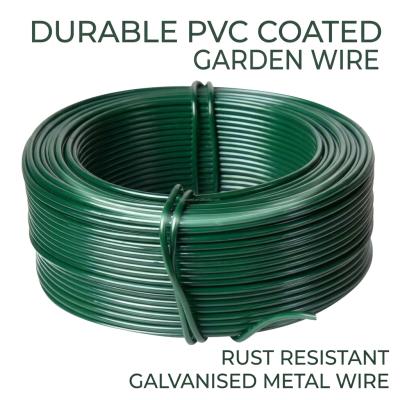 China 2.0mm Paper Coated Galvanized Twist Tie Wire for Vegetable Garden Tomato Support for sale