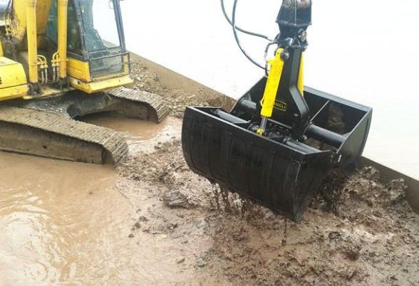 Quality Shell Bucket And Grab Excavator High-Strength Manganese Steel Rotate For Sand for sale