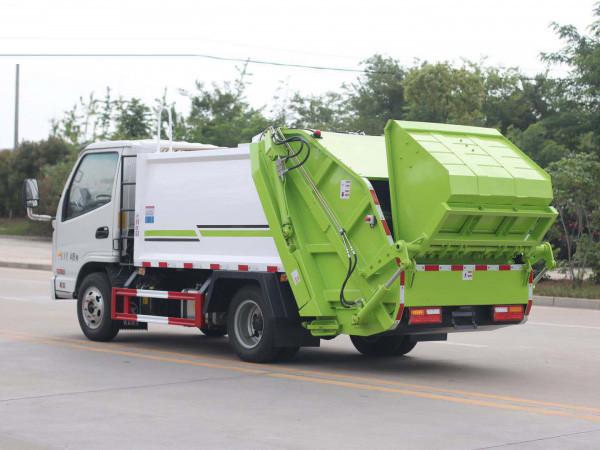 Quality 4 Cubic Compression Garbage Truck With Box Structure for sale