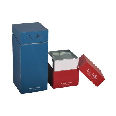 Cina La bottiglia di profumo rossa blu inscatola la stagnola calda Stampping del cartone di 2mm in vendita
