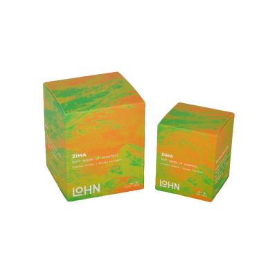 Cina Dimensione materiale di carta su ordinazione di Logo Candle Packaging Box Kraft 5×5×5cm in vendita