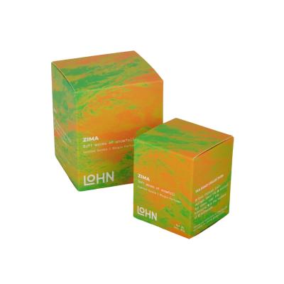 Cina Dimensione materiale di carta su ordinazione di Logo Candle Packaging Box Kraft 5×5×5cm in vendita