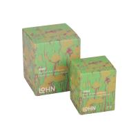 China Durable Recyclable Custom Printed Candle Boxes Square 6×6×6cm Size for sale