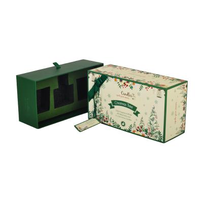 中国 泡の挿入物OEM ODMが付いている長方形の蝋燭のボール紙の化粧品箱 販売のため