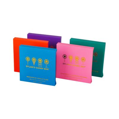 Cina Contenitori amichevoli di carta strutturati di cioccolato di Eco dimensione pieghevole di 6 x di 6 x di 6cm in vendita