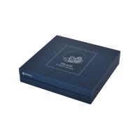China Blue Chocolate Paper Boxes , Grey Board Lamination Sweets Packaging Boxes for sale