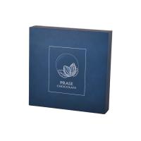 China Blue Chocolate Paper Boxes , Grey Board Lamination Sweets Packaging Boxes for sale