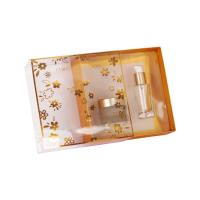 China PVC Window Paper Base Sliding Drawer Box Packaging Cosmetics With Insert for sale