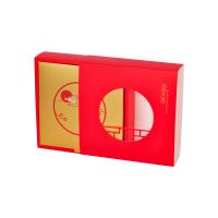 China UV Coating Red Drawer Paper Box Packaging Moon Cake With Insert for sale