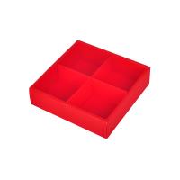 China UV Coating Red Drawer Paper Box Packaging Moon Cake With Insert for sale
