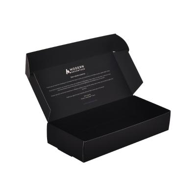 Cina Matt Lamination Corrugated Boxes Packaging Eye Patch Set Black Coated Paper in vendita