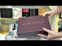 Imballaggio per profumi di medie dimensioni Scatola regalo Magnetica pieghevole con tasca di carta
