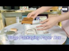 Magnetic Foldable Paper Box Packaging Soap Gift Set With Insert