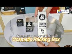 Cardboard Clear Window Packaging Box For Skin Care Cosmetic Jar