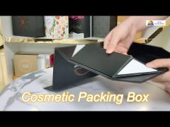 Recyclable Black Magnetic Gift Box Nail Polish Set Packaging With Foam Insert