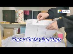 FSC Hot Stamping Logo Paper Gift Bags Packaging Clothing With Handle