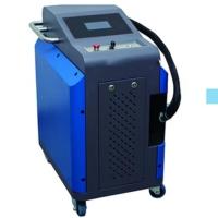 China Hand Push Single Phase 100W Laser Rust Remover Cleaning Machine 220V for sale