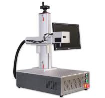 Cina raffreddamento a aria da tavolino della macchina 100kHz del laser della fibra 20W con il pc Raycus max in vendita