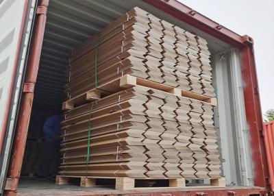 Cina Angolari protettivi Pallet Side del protettore di bordo della carta del cartone di Brown in vendita