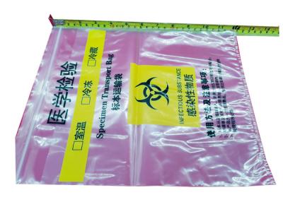 Cina Chiare borse dell'esemplare di rischio biologico del LDPE delle borse riutilizzabili riciclabili a chiusura lampo in vendita