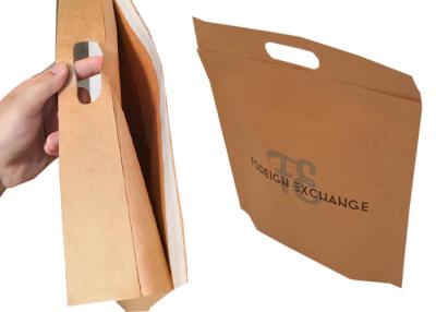 Cina Il pollice di Brown Kraft 12x16 ha riciclato i sacchi di carta con le maniglie Eco amichevole in vendita