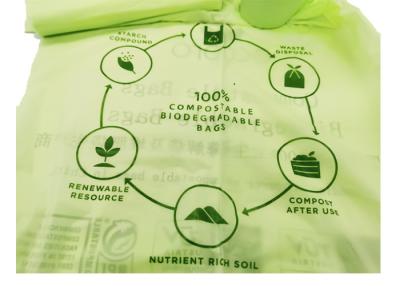 China ABAP 10060 15 het VestBoodschappentassen van Micron Biologisch afbreekbare en Composteerbare Zakken Te koop
