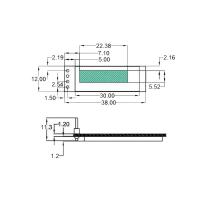 China 0.91 Inch 128x32 SSD1306 OLED Display Module I2C for Arduino White for sale