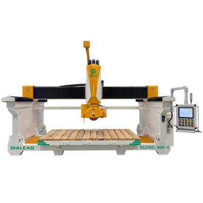 China Bridge Type 5 Axis CNC Stone Cutting Machine 600mm for Stone Fabrication for sale