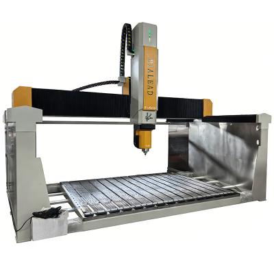 China CNC Stone Fabrication Center 5-Axis Router for Complex Architectural Stonework for sale