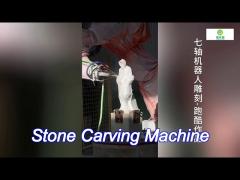 Automatic Stone Sculpture Carving Machine 7 Axis Robot Stone Milling Machine