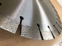 China 350mm Diameter 40mm Segment Shape Granite Cutting Blade for Accurate Block Splitting for sale