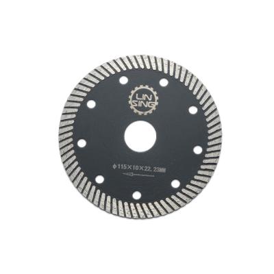 Cina DIY Grade 4.5 pollici Diamante Turbo Saw Lama per marmo Granito Ceramica calcestruzzo Asfalto in vendita
