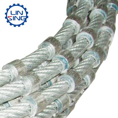 Cina 7.3 Seghe a filo di diamante da 8,3 mm per quadratura e profilazione di blocchi di marmo di granito in vendita