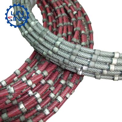 Cina 7.3 Seghe a filo di diamante da 8,3 mm per quadratura e profilazione di blocchi di marmo di granito in vendita