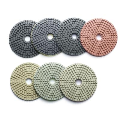 Cina Pad di lucidatura di diamanti bagnati per granito marmo quarzo pietra 7 pezzi set in vendita