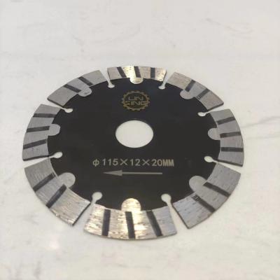 Cina Diametro 115 mm Turbo Segmentato Disco Taglia denti per Marmo Granito Bricks Asfalto Marciapiede in vendita