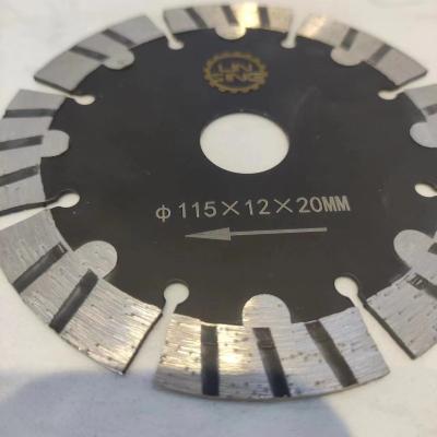 Cina Diametro 115 mm Turbo Segmentato Disco Taglia denti per Marmo Granito Bricks Asfalto Marciapiede in vendita