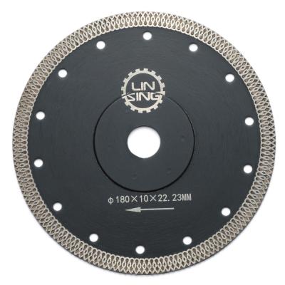 Cina 140 denti Turbo Saw Blade per taglio di lastre di pietra e piastrelle Disco di taglio a secco bagnato in vendita